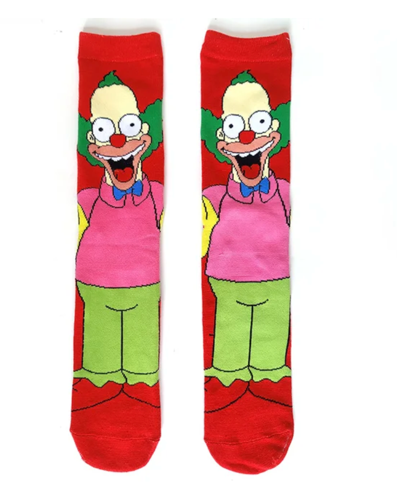 Crusty The Clown Simpsons Socks – Design Withdrawals