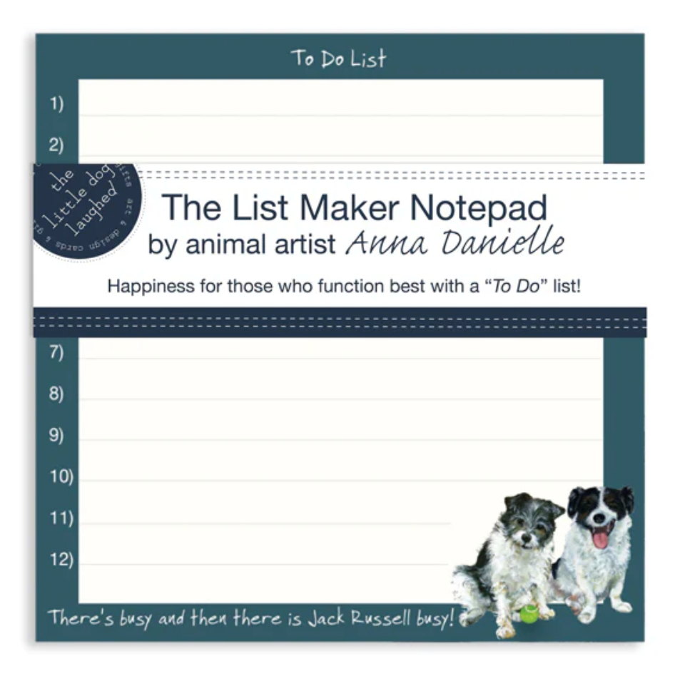 Jack Busy List Maker Notepad – Design Withdrawals