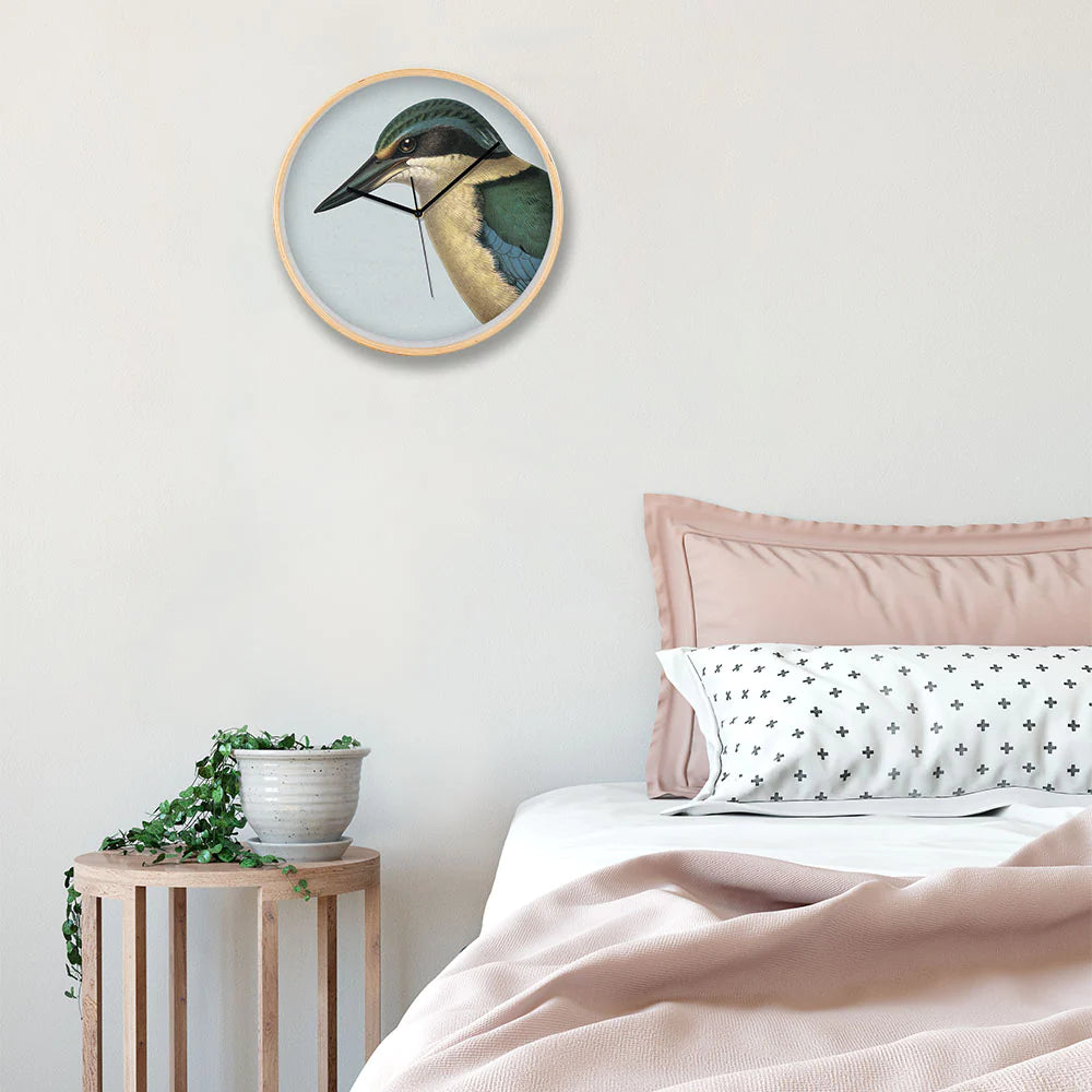 Hushed Blue Kingfisher Frame Clock – Design Withdrawals