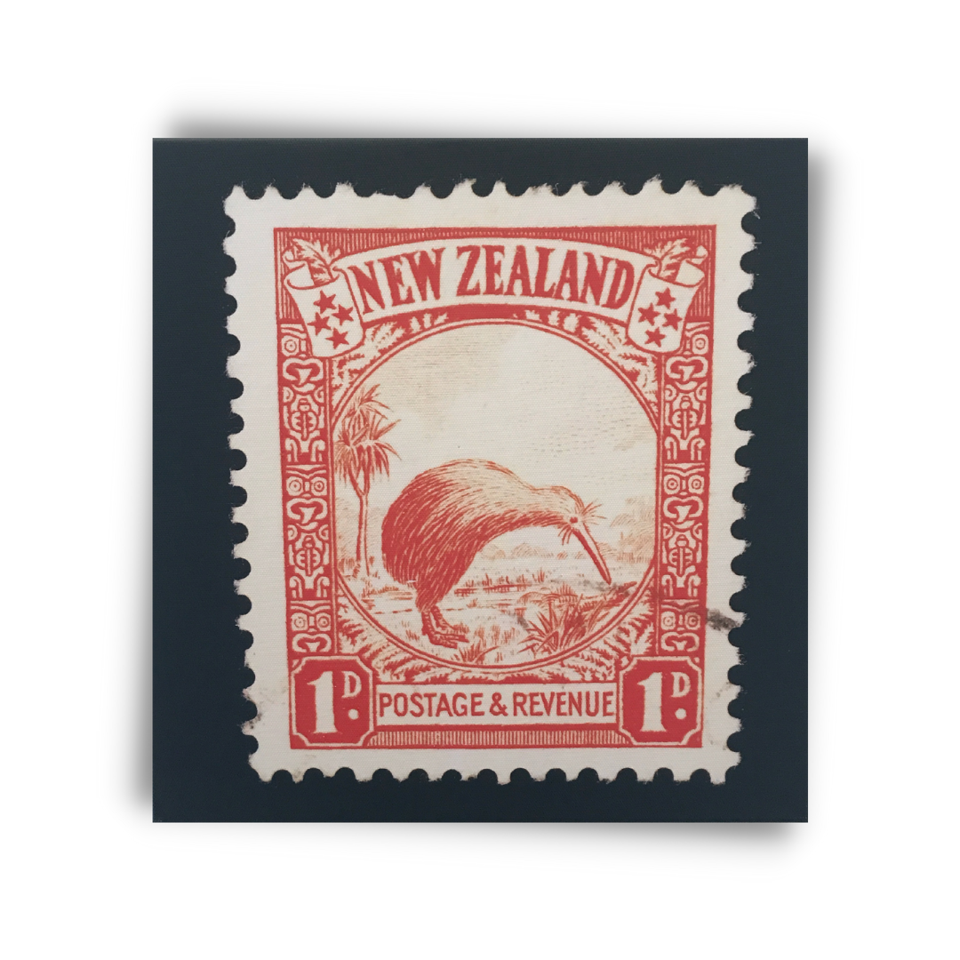 Canvas Print - 1d Kiwi New Zealand Stamp – Design Withdrawals