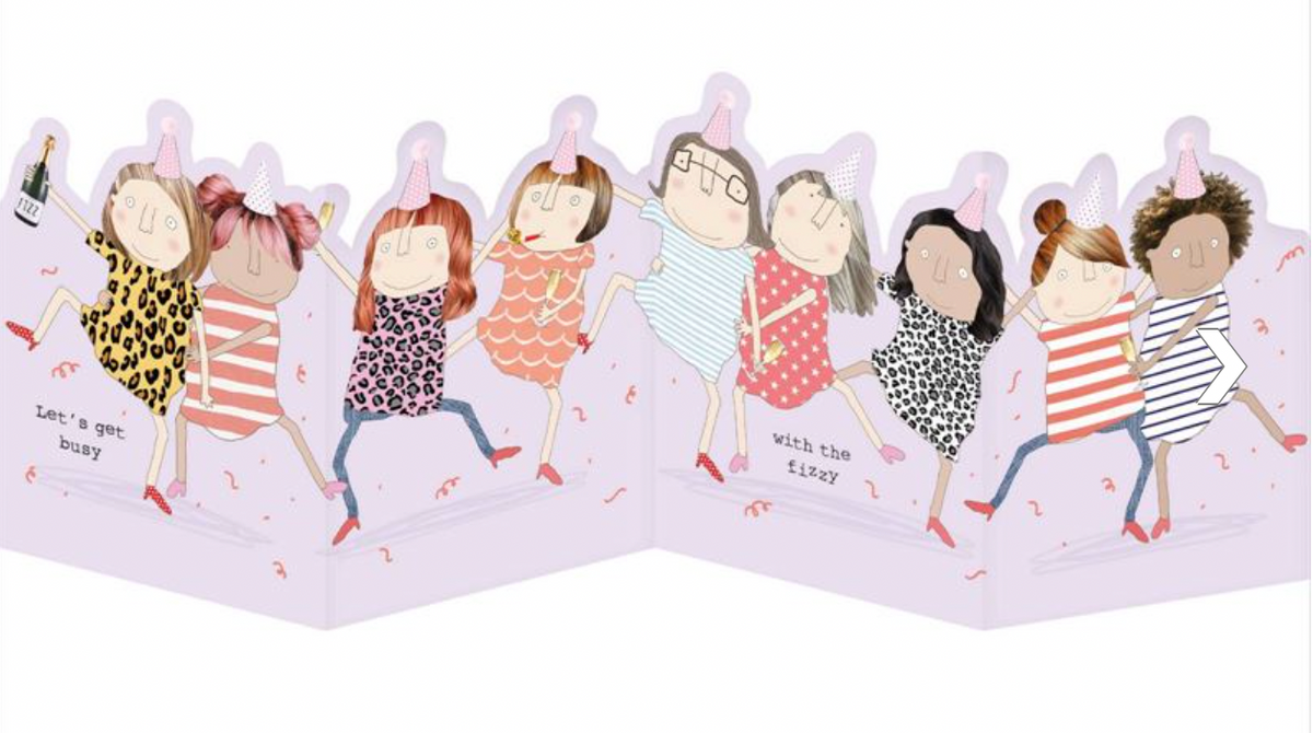 Fold Out Card - Lets Get Busy With the Fizzy – Design Withdrawals