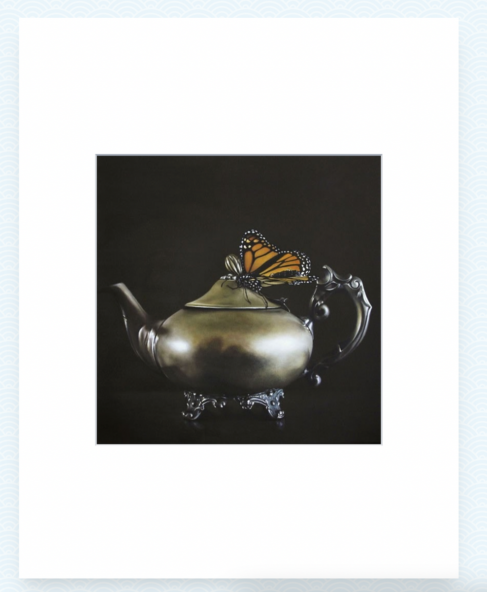 Teapot And Monarch - Jane Crisp - Art Print + Matting – Design Withdrawals
